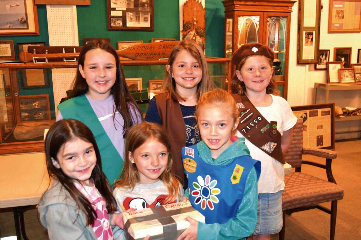 Future Girl Scouts Visit The Past