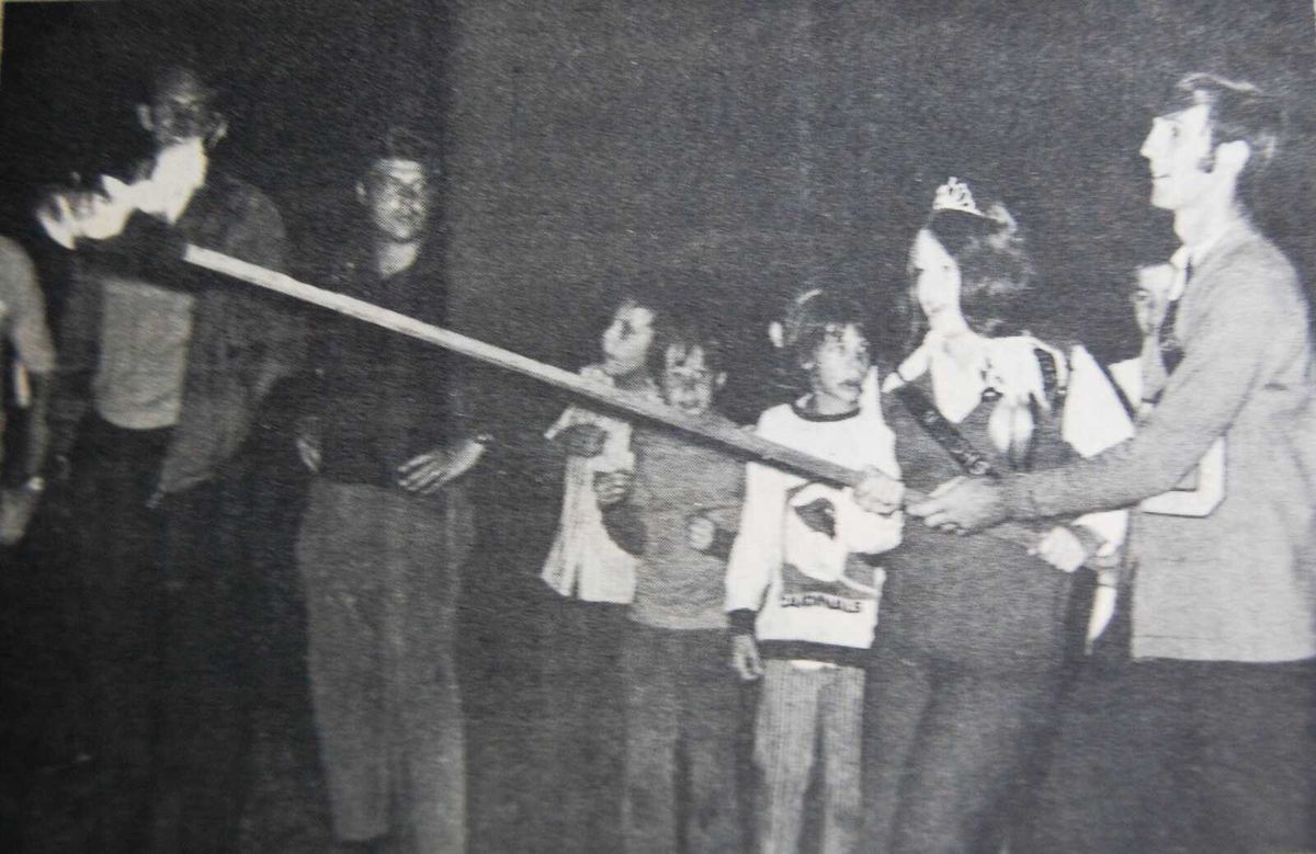 Oct. 12, 1972 - Mr. and Miss DHS Perform Honors