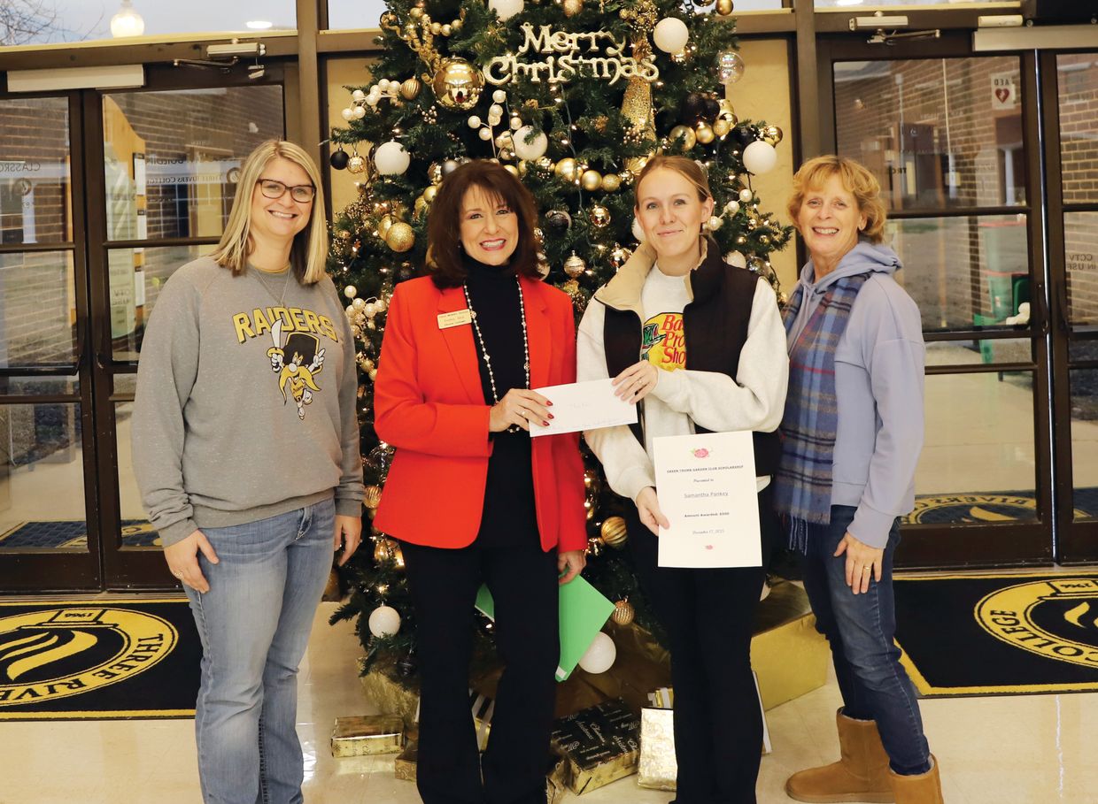 Three Rivers College awards annual Green Thumb Garden Club Scholarship...