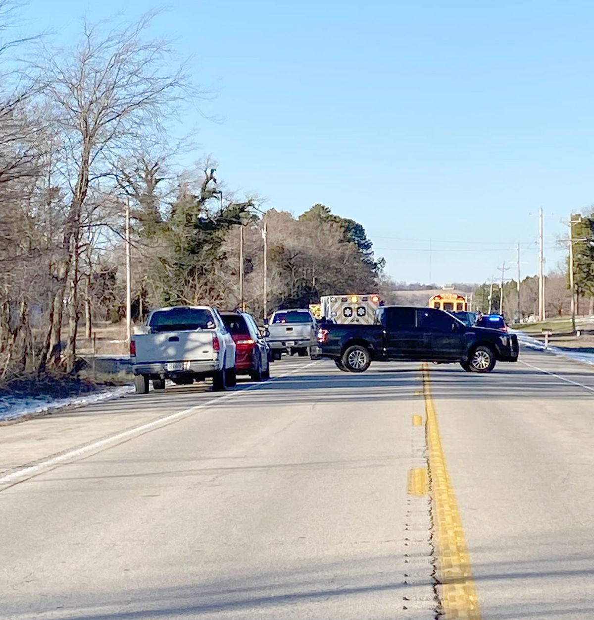 Scott County child injured after being struck by vehicle at bus stop