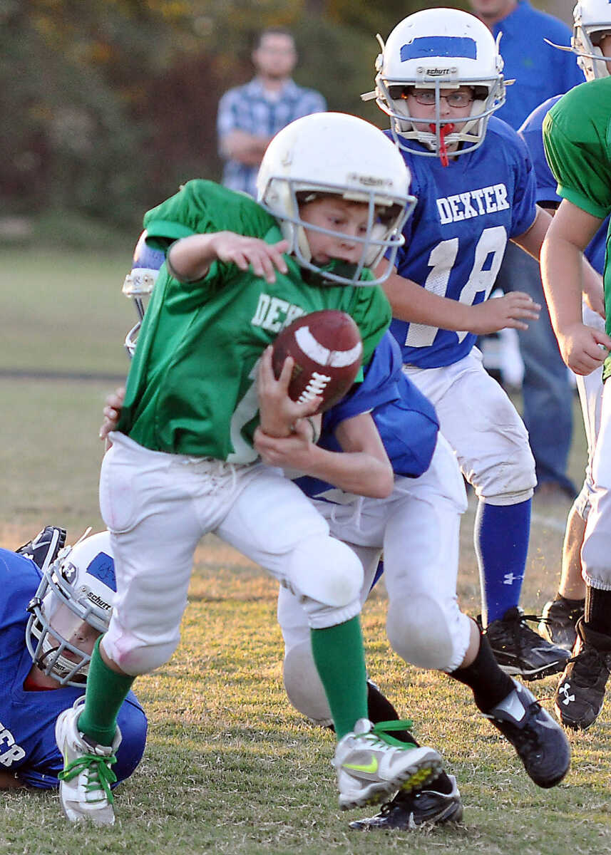Dexter youth football action