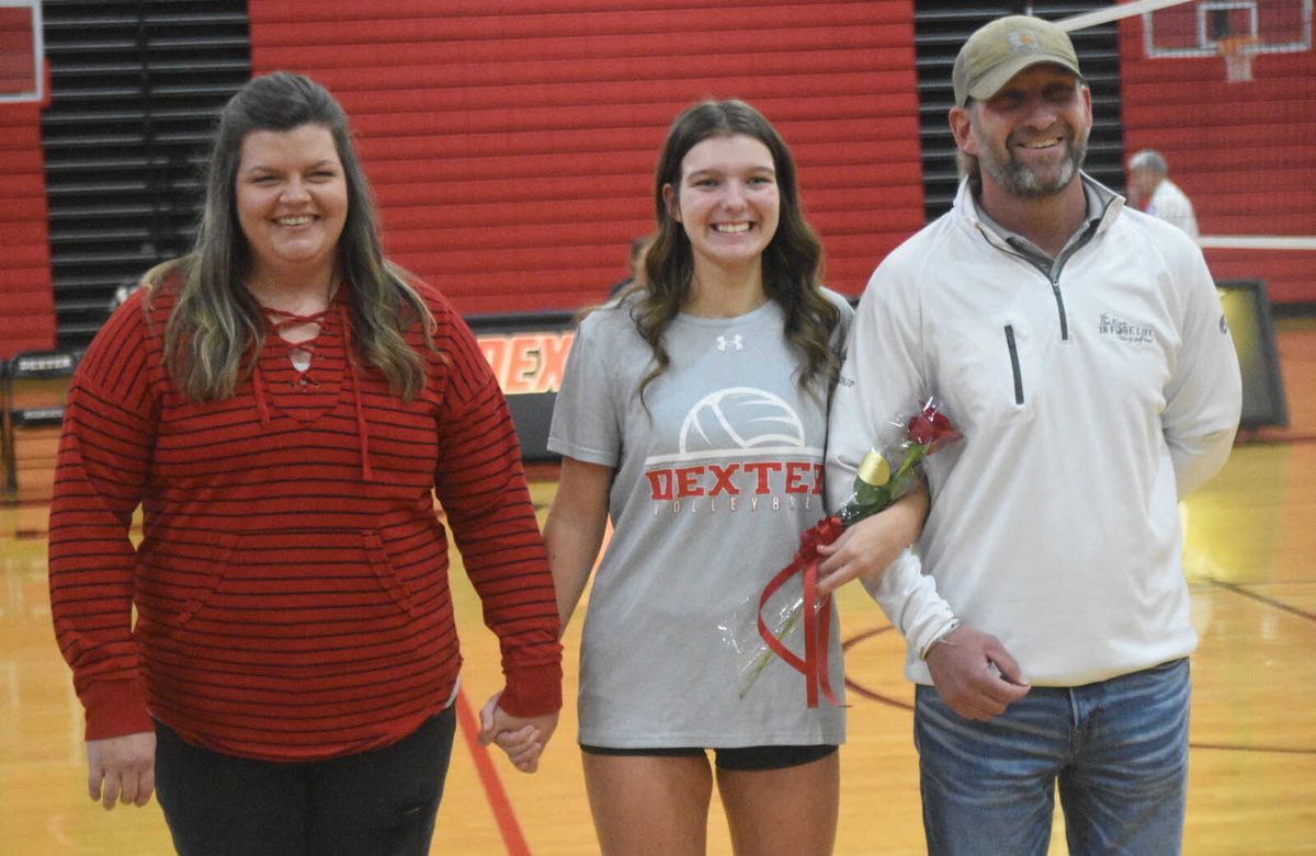 Dexter High School honors senior volleyball players