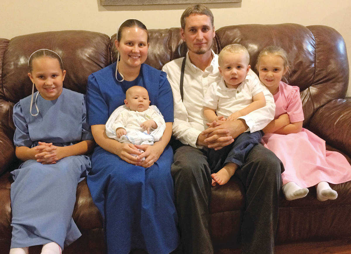 A young Mennonite family: Seth and Sheila