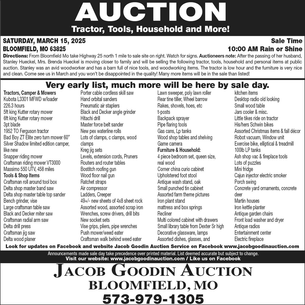 Goodin Auction