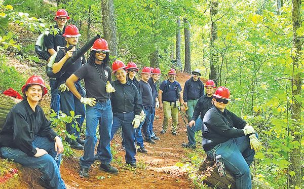 Mingo Job Corps students restore Songbird Trail loop