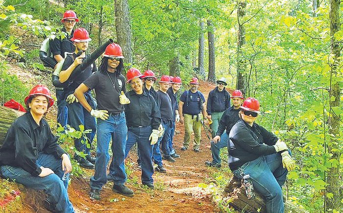 Mingo Job Corps students restore Songbird Trail loop