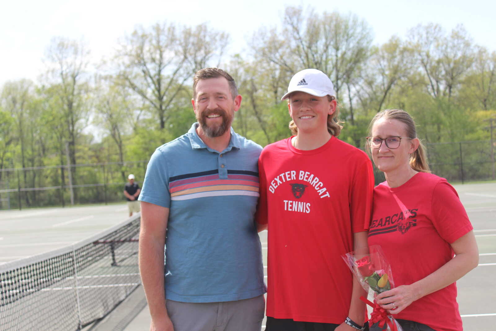 Dexter recognizes senior members of the Tennis team
