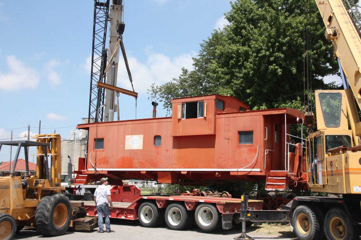 Caboose finds new downtown home