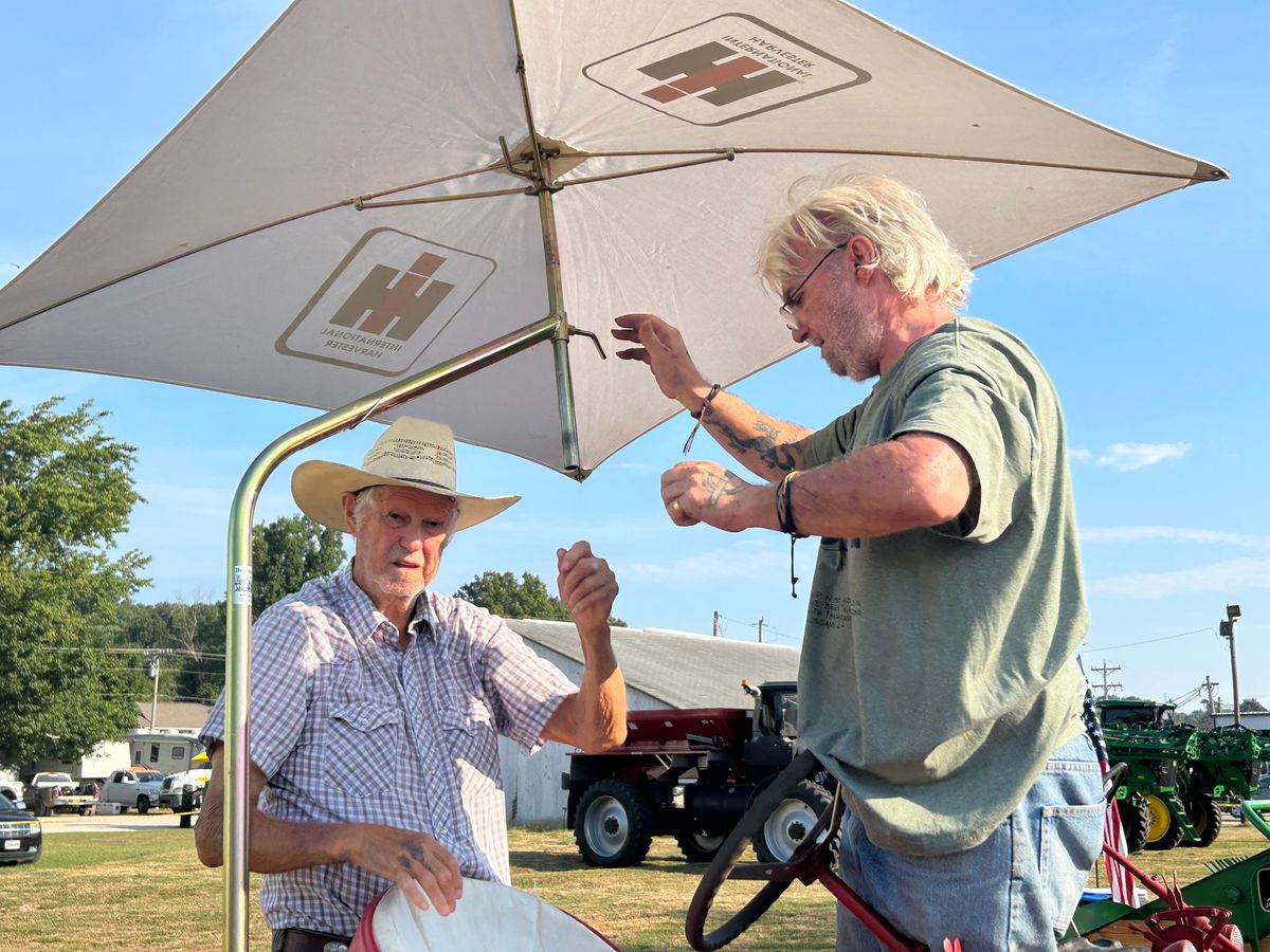 Mingo Tractor Club displays vintage farm equipment at Puxico...