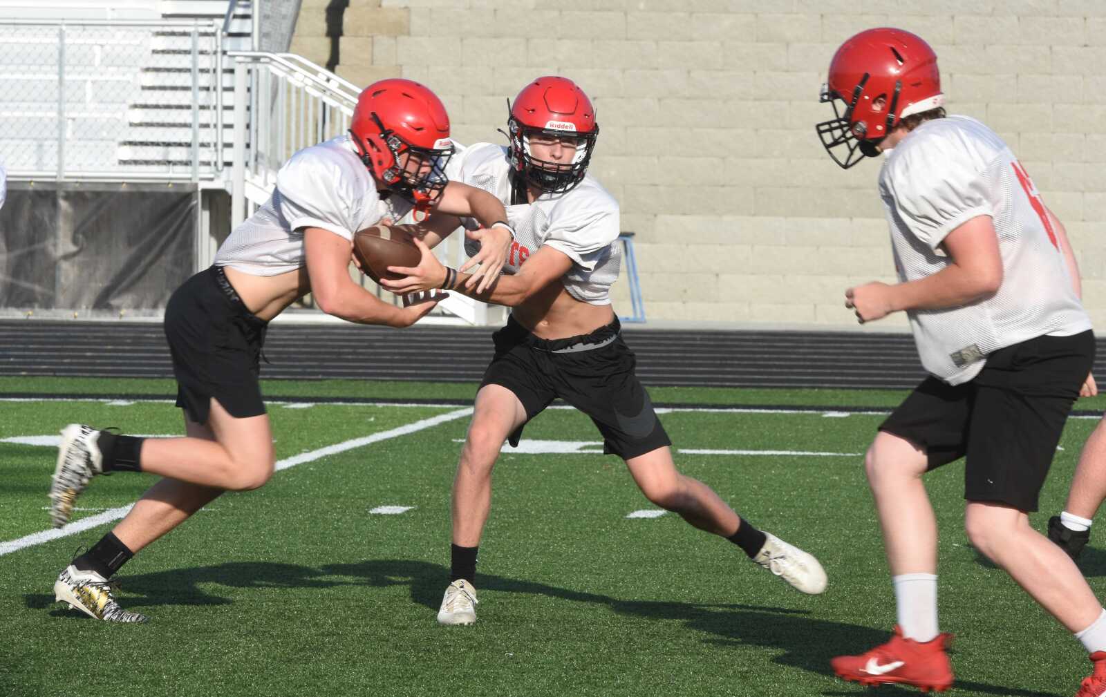 Scenes from Dexter football practice