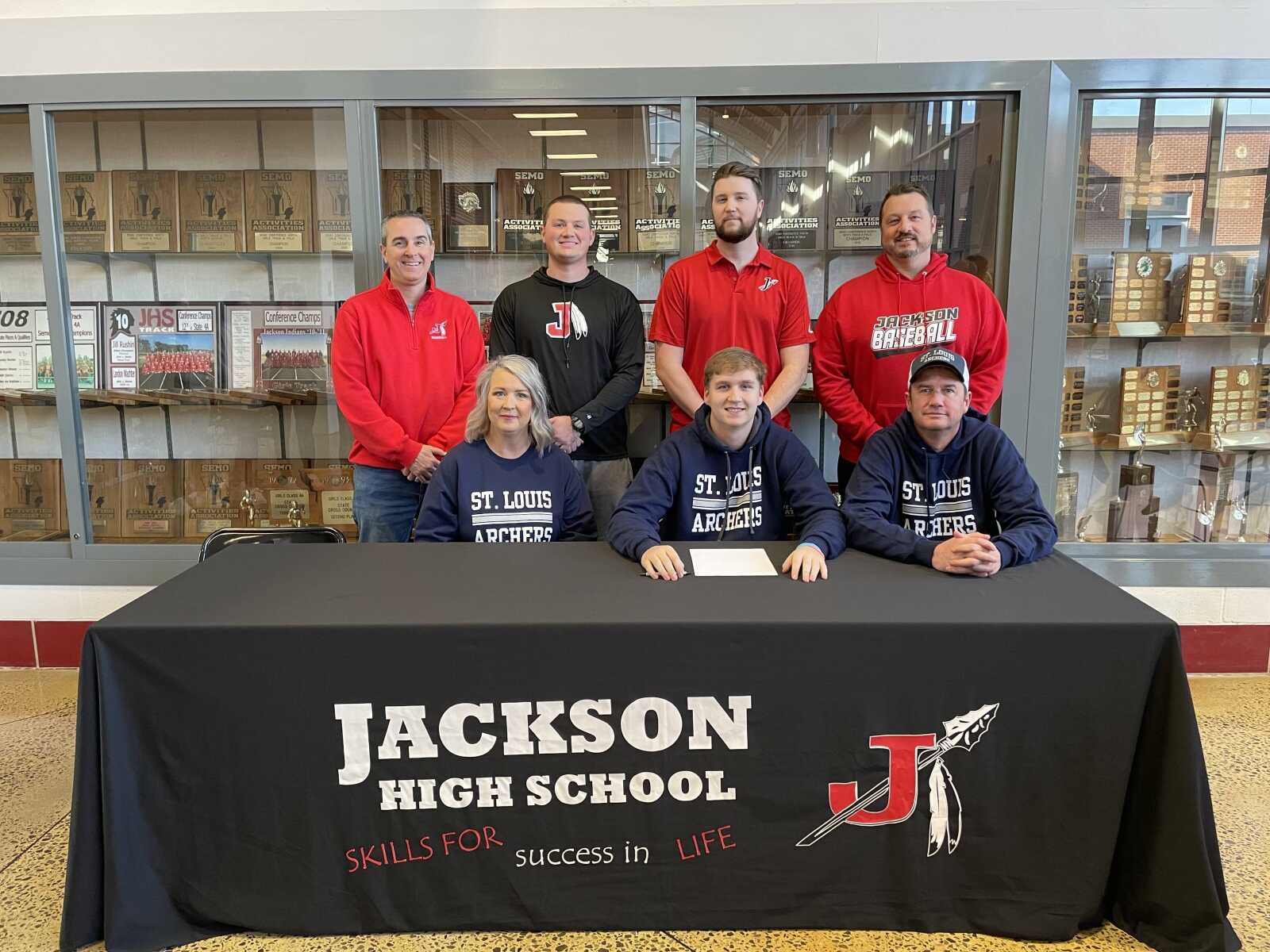 Jackson’s Cayden Drum signs to play baseball at St. Louis Community Co...