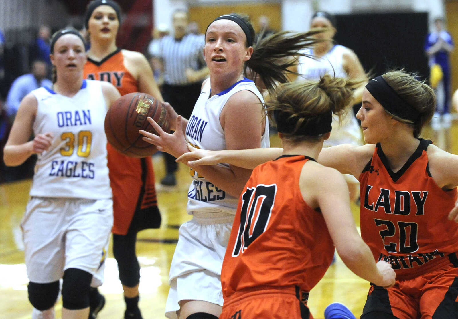 Class 2 sectional girls basketball - Oran vs. Puxico
