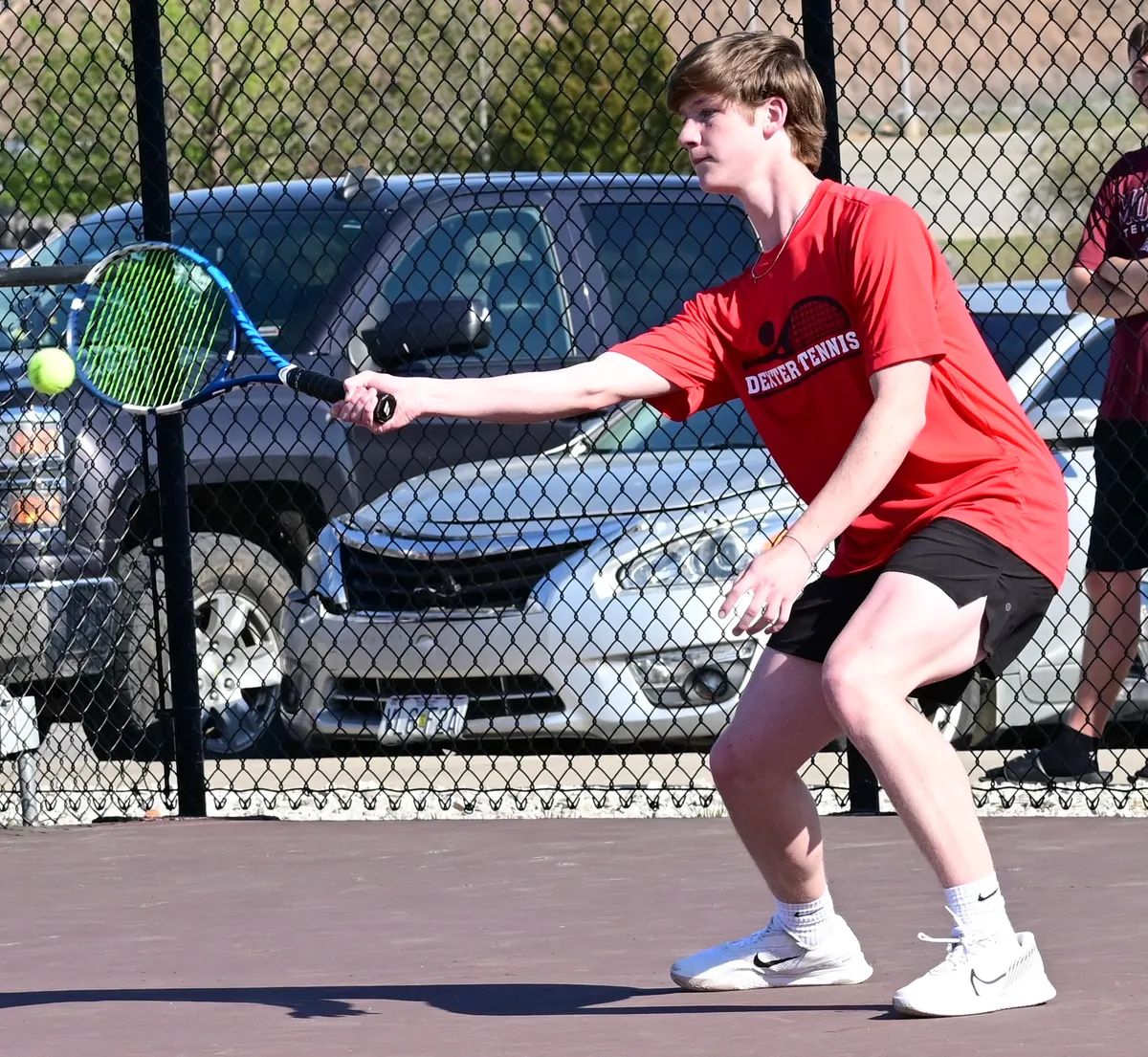Dexter earns first tennis W of the spring with 5-4 topping of Potosi