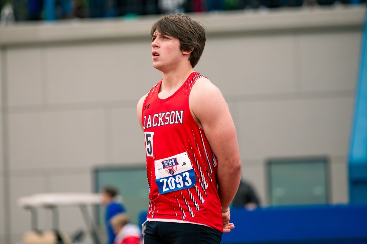Kansas Track & Field Relays: Jackson's Blayne Reagan sets new PR, Popl...