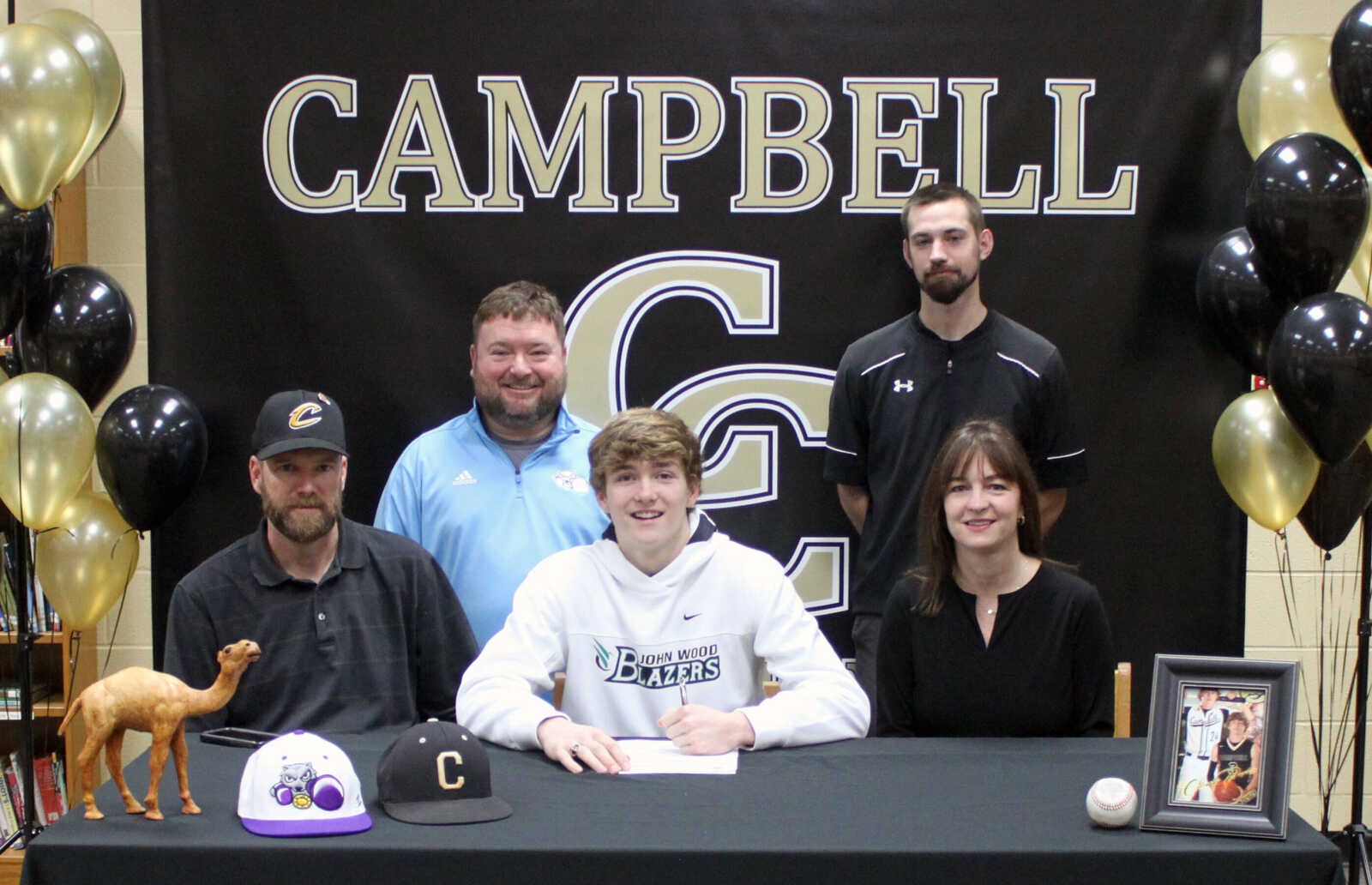 Campbell senior Charlie Parker signs to play baseball at John Wood Com...