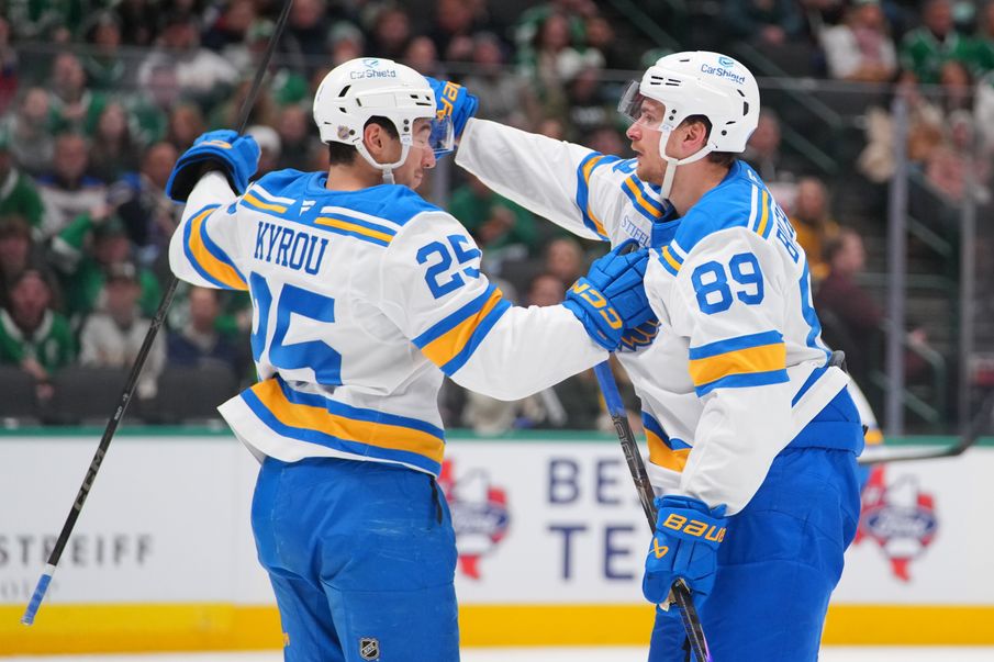 Snuggerud scores late power-play goal, Blues beat Panthers to end 5-ga...