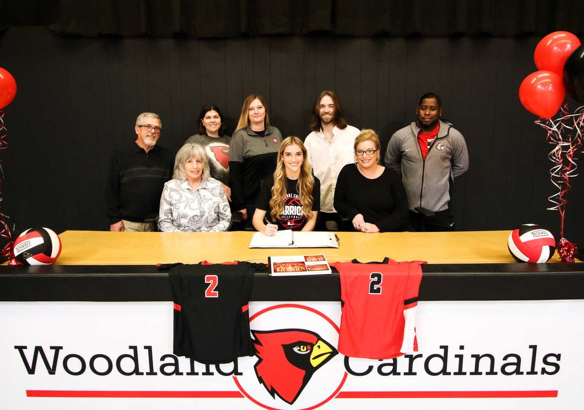 Woodland’s Chloe Goodwin signs volleyball letter of intent with Rend L...