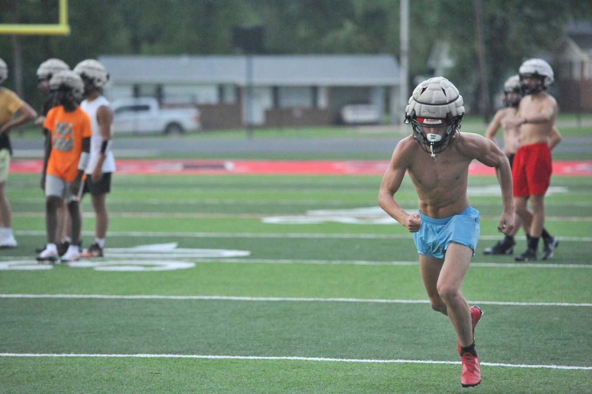 Dexter HS football practice, Day One