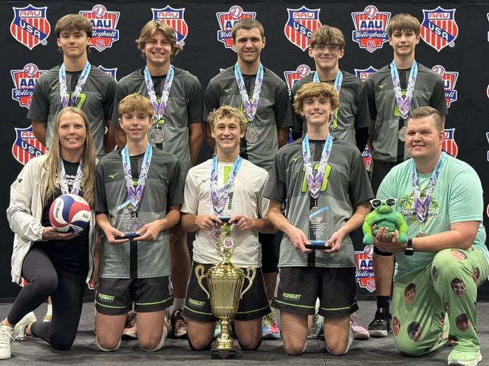 Local 16U boys volleyball team places 2nd at AAU Junior National Champ...
