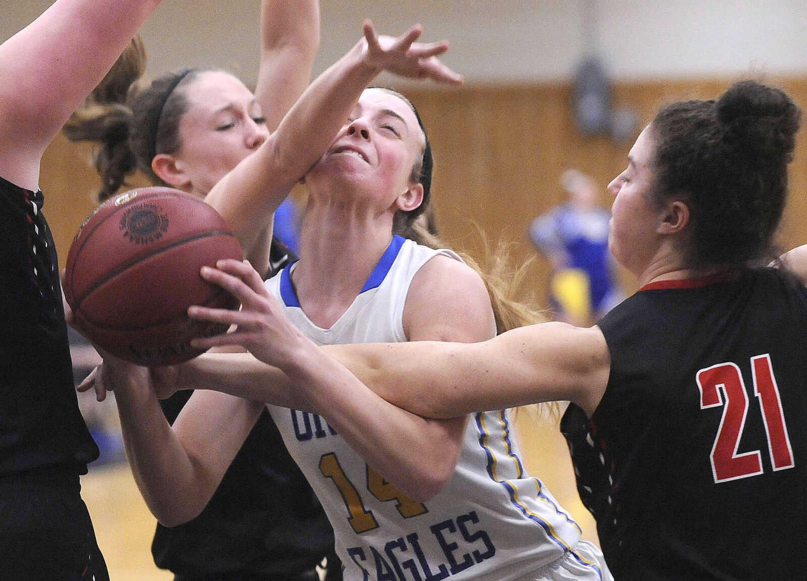 Class 2 District 2 girls basketball title - Oran vs. Chaffee