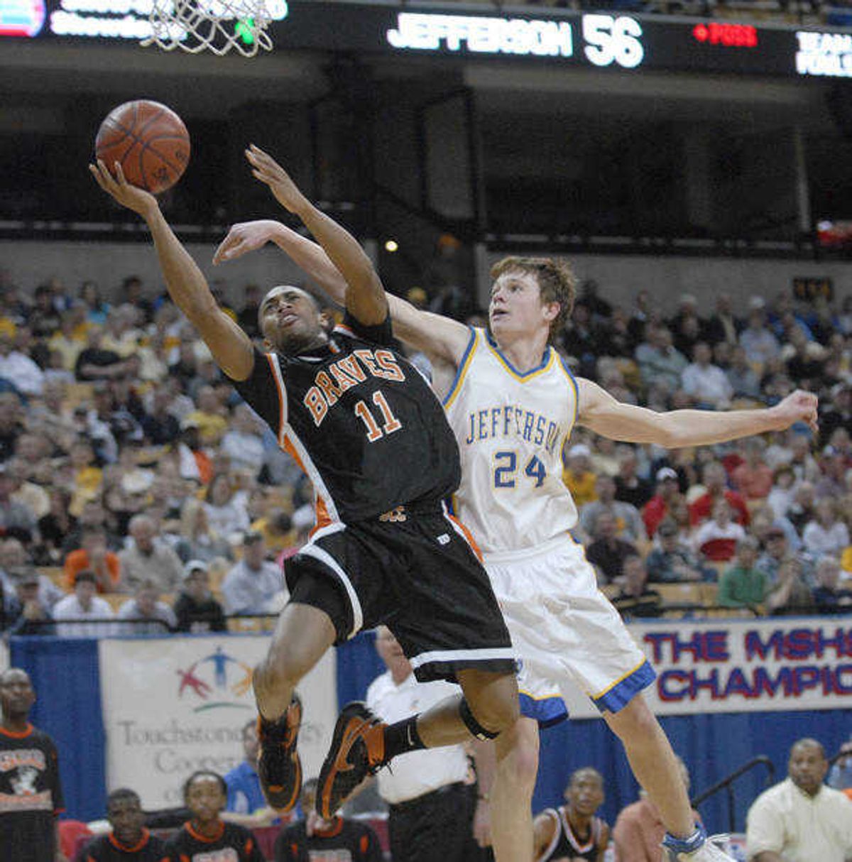 Photos from Scott County Central's semifinal loss to Jefferson