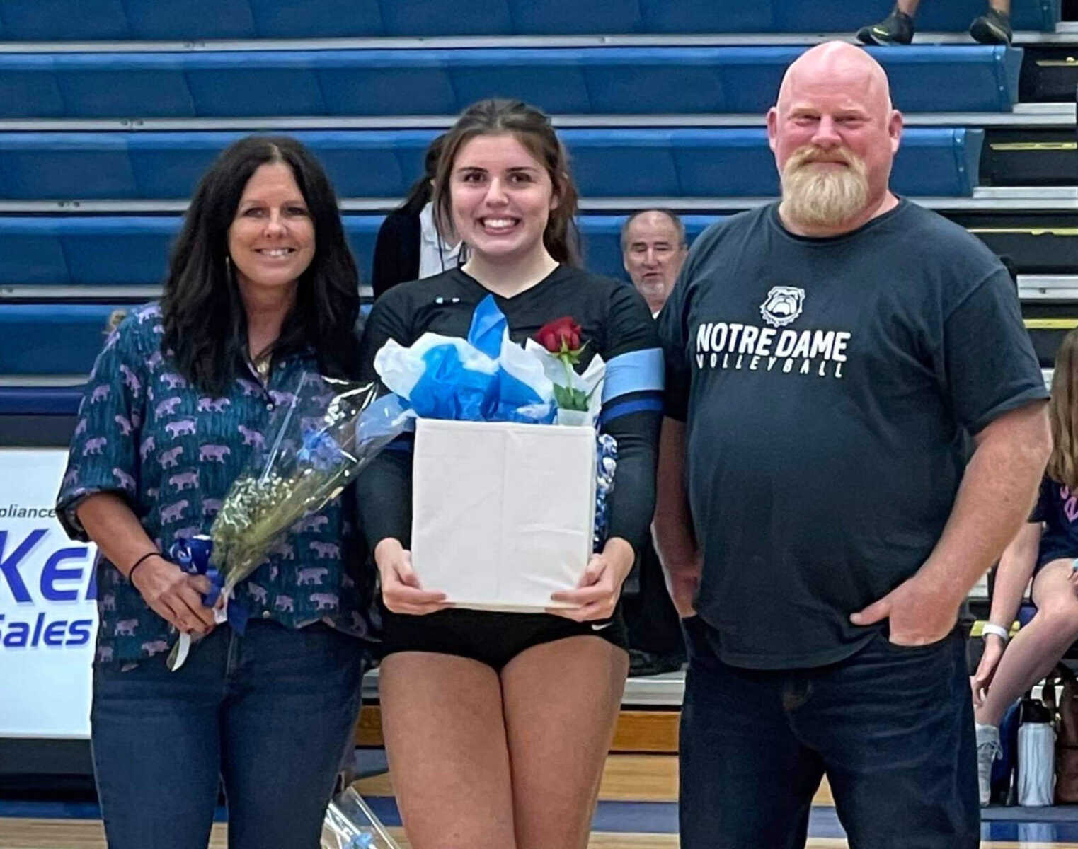 Notre Dame senior volleyball player Rylee McClintock is destined for b...