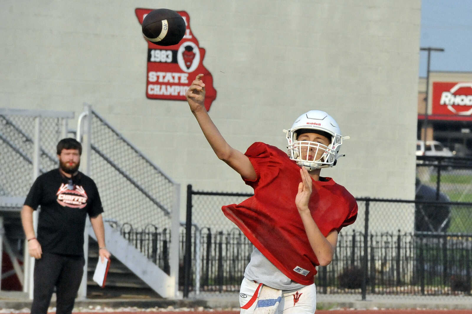 Chaffee football scrimmage