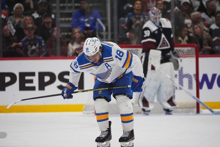 St. Louis Blues leading scorer Robert Thomas is out 2 weeks with a low...