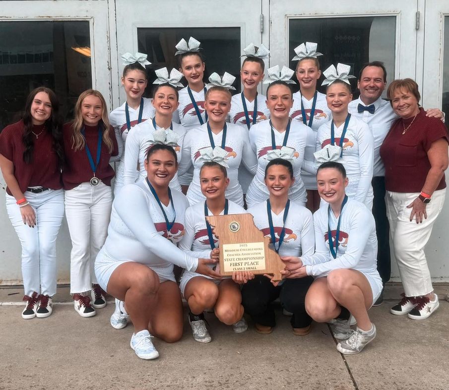 Kelly's competitive cheer places first at State