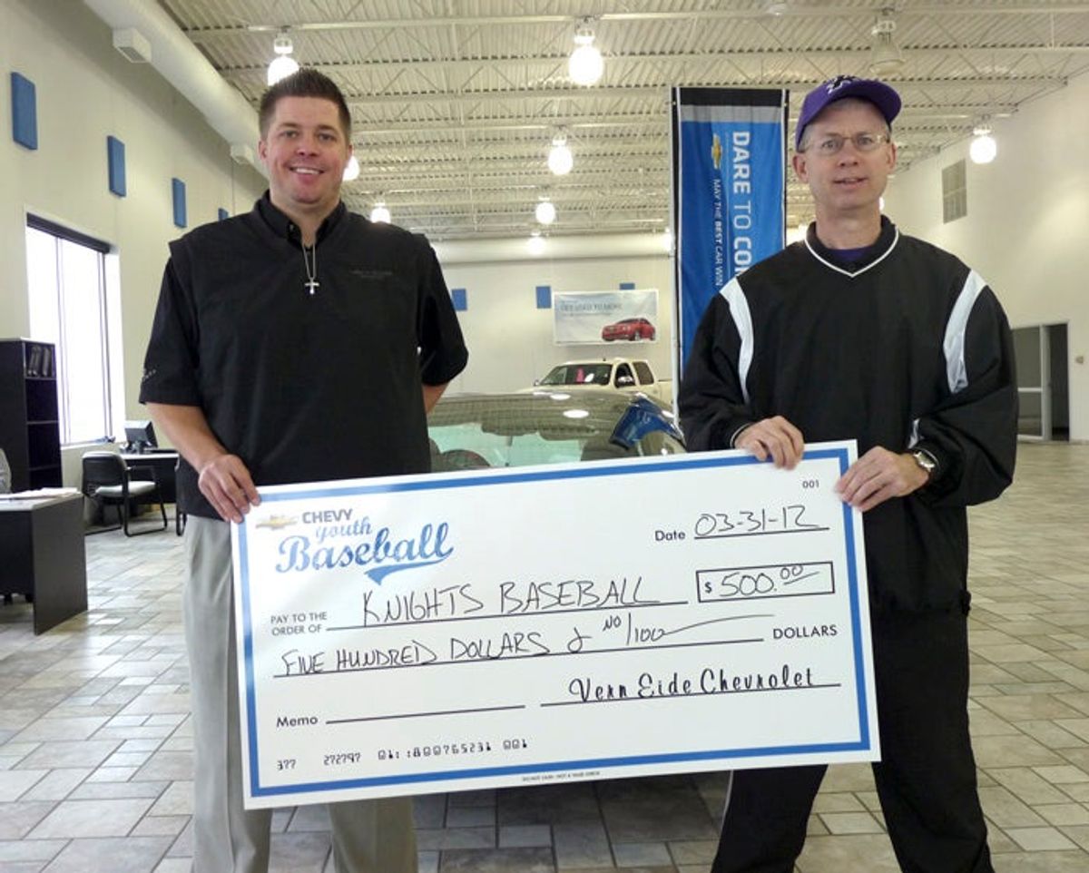 Knights receive donations for season