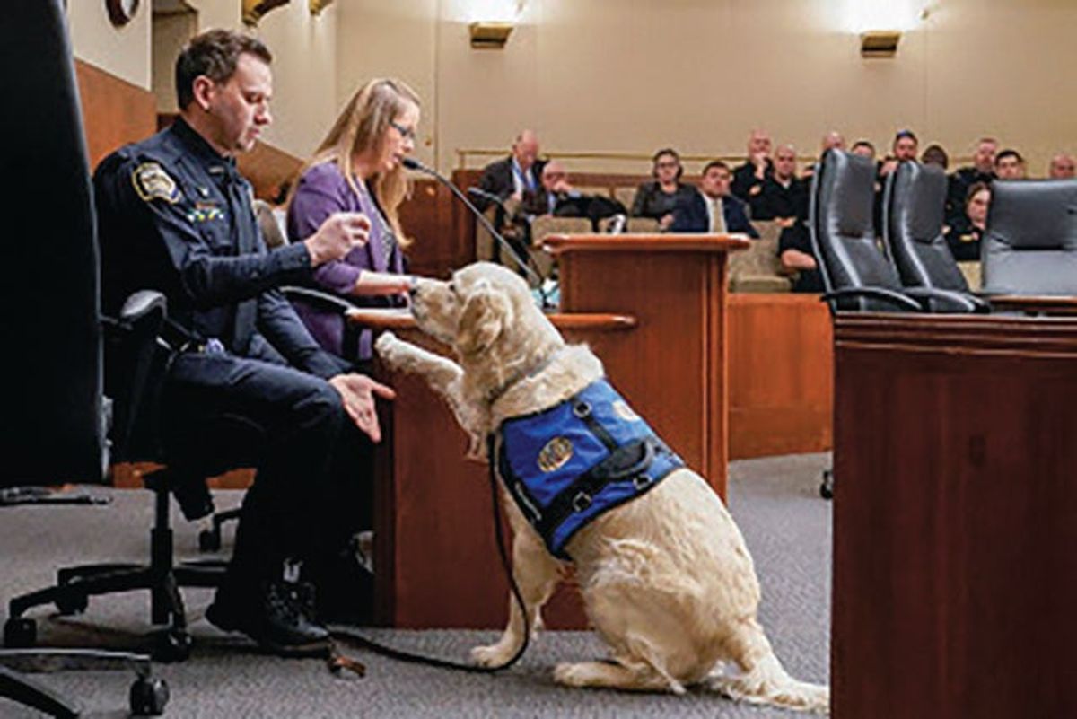 Mueller authors bill for therapy dogs for law enforcement, first respo...