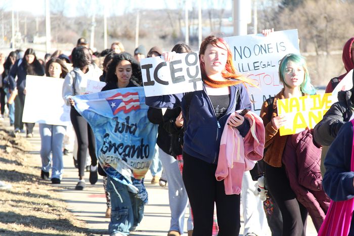 Albert Lea students walk out in protest of ICE in the community