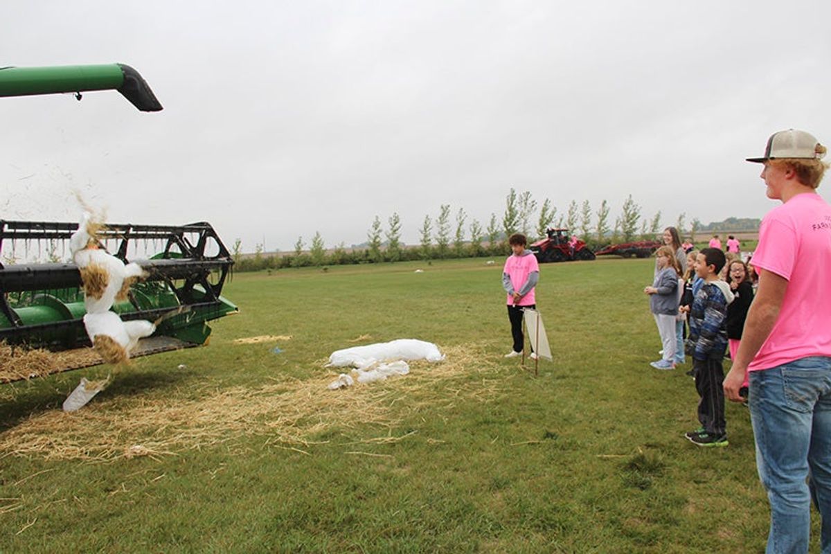 FFA students teach farm safety in Wells