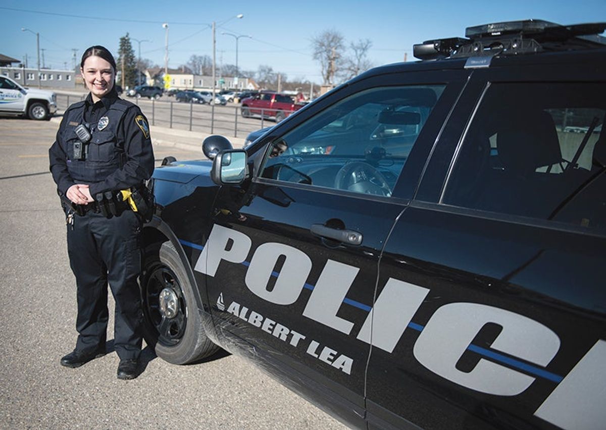 The women behind the blue line