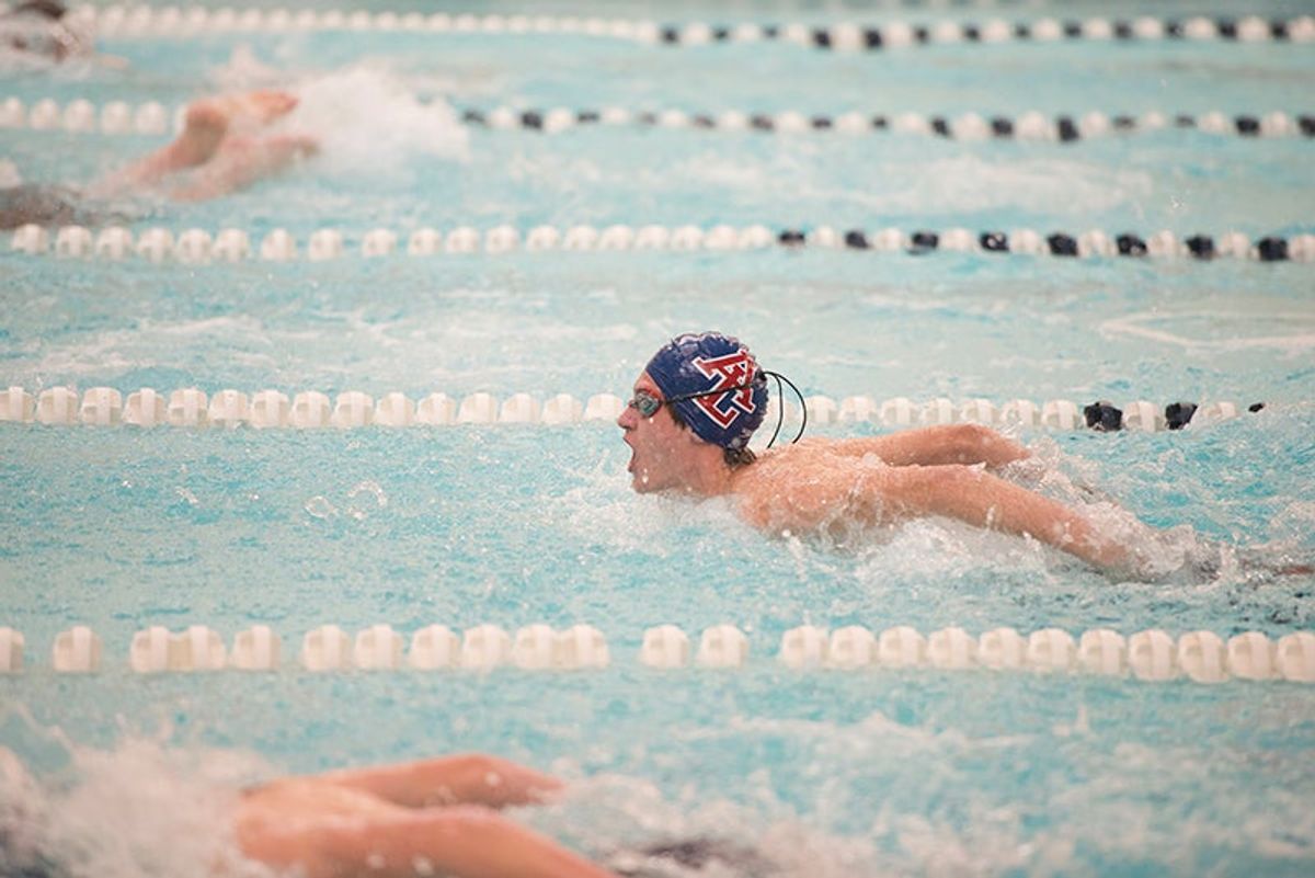 Albert Lea boys' swim team comes up just short of victory over Winona