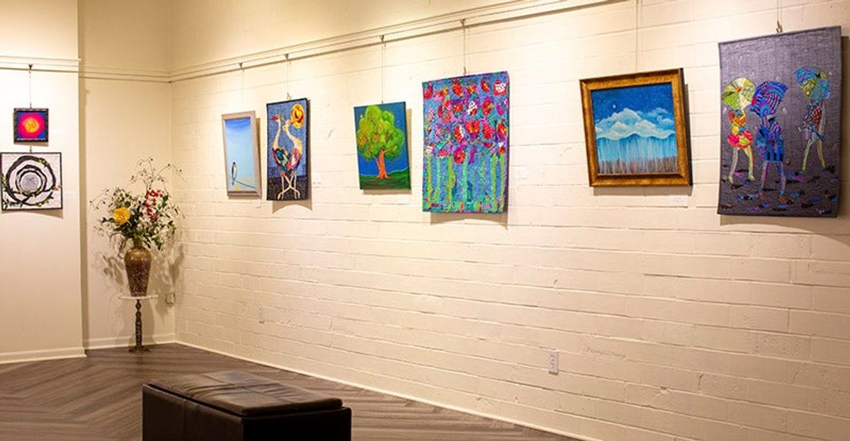 Paired exhibition showcases work of two artists using different medium...