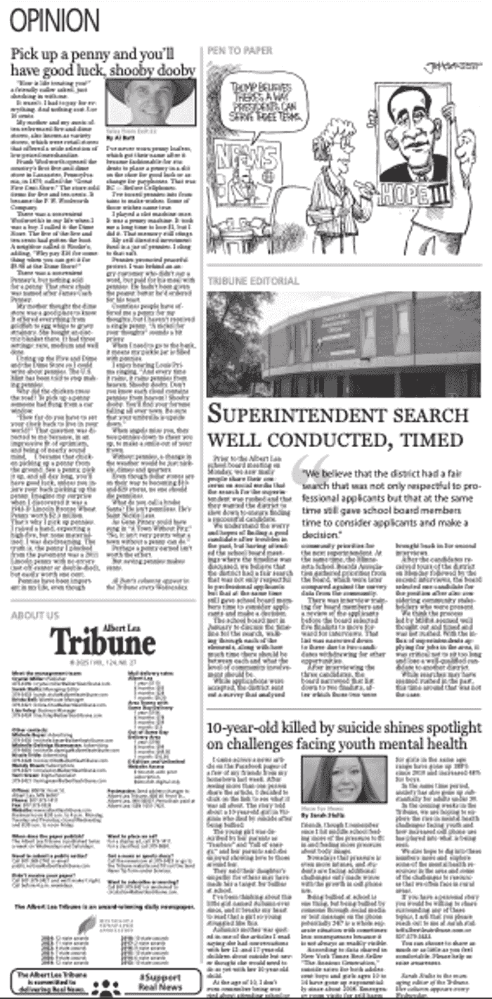 Tribune takes home 6 awards at annual state newspaper contest