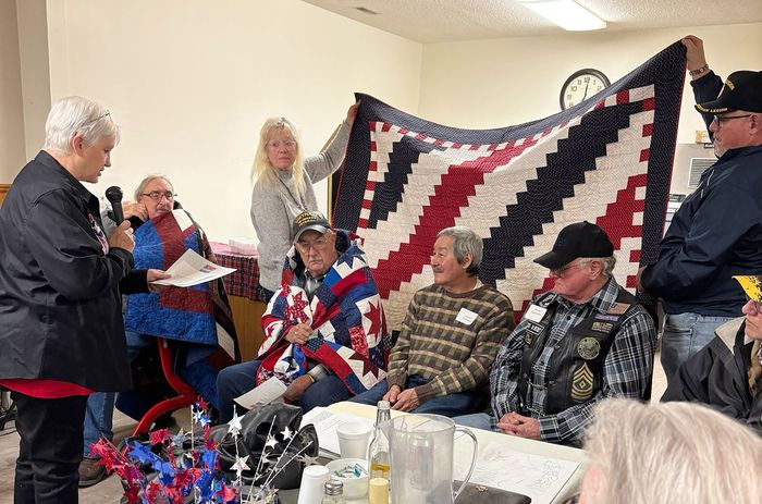 Quilts of Valor presented to five veterans during ceremony o...