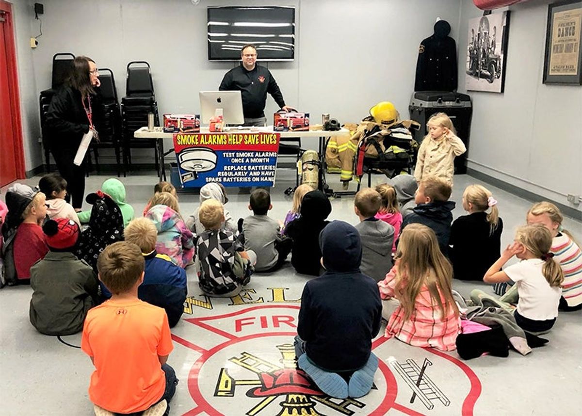 St. Casimir's tours department for Fire Prevention Week