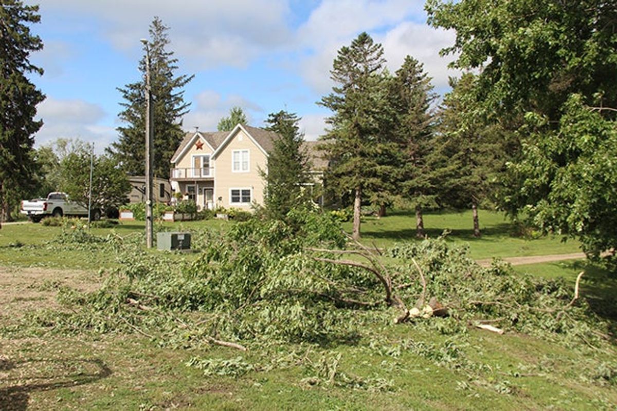 'A war zone': Weather Service confirms EF1 tornado near Twin Lakes, Em...