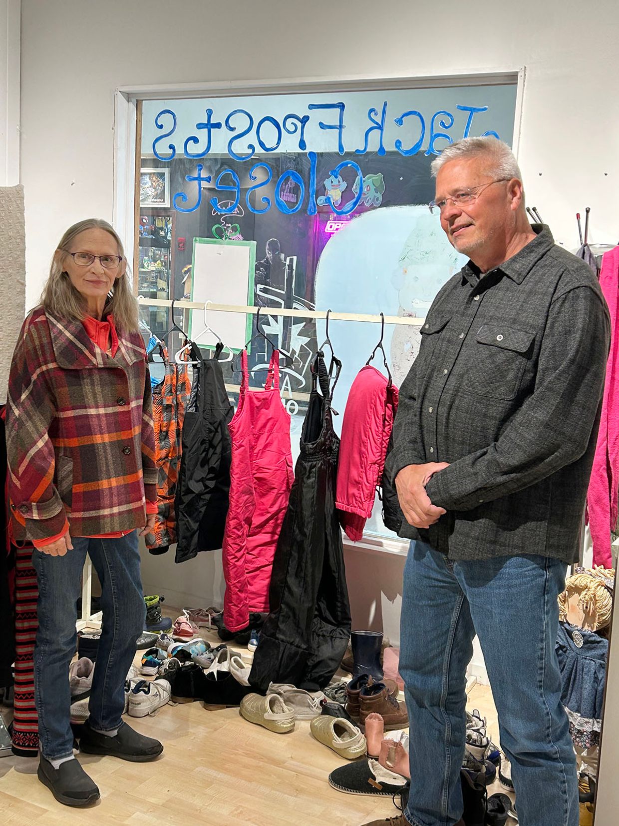 Donation given to Jack Frost closet