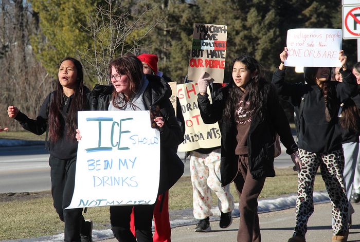 Albert Lea students walk out in protest of ICE in the community
