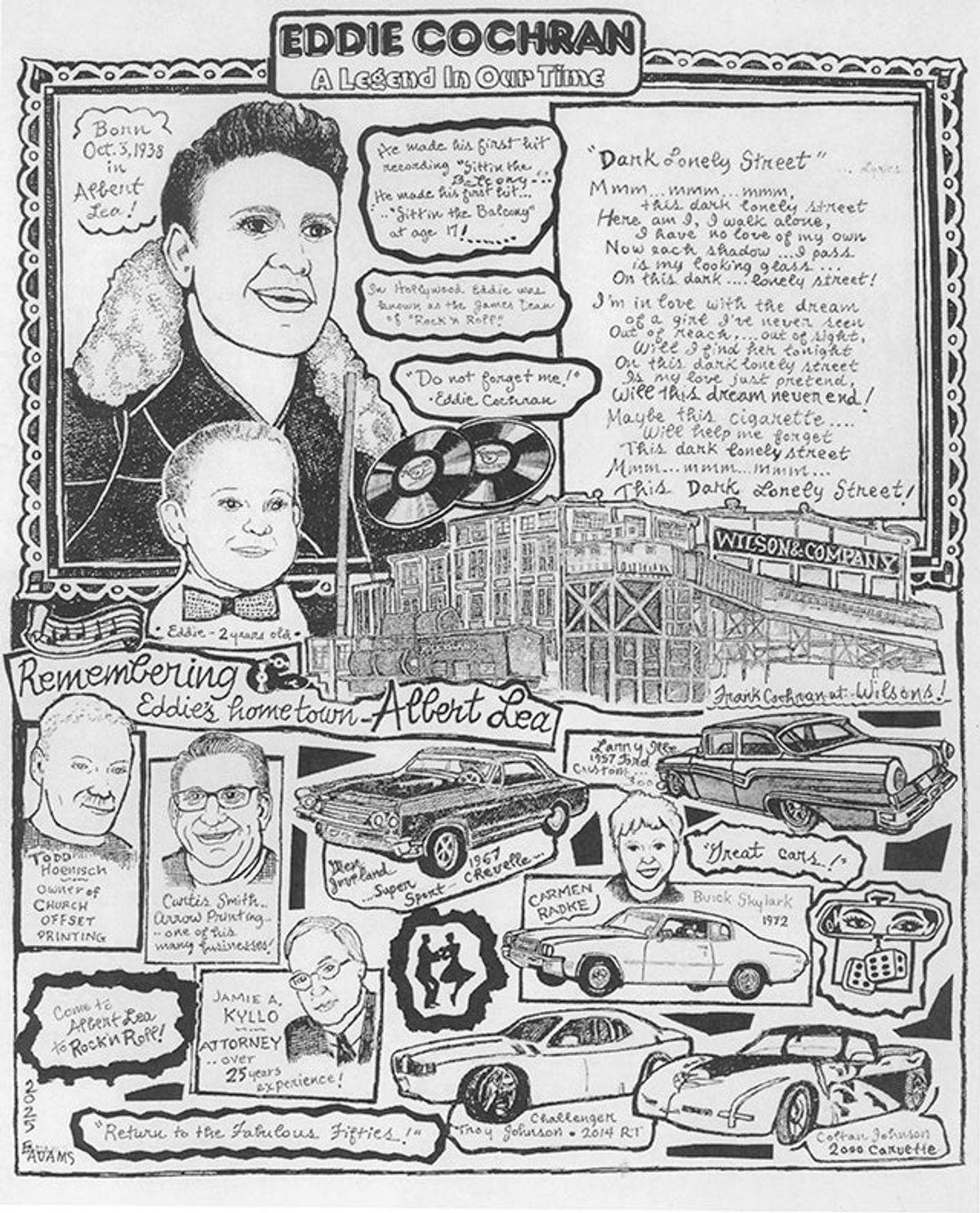 31st Eddie Cochran event print completed