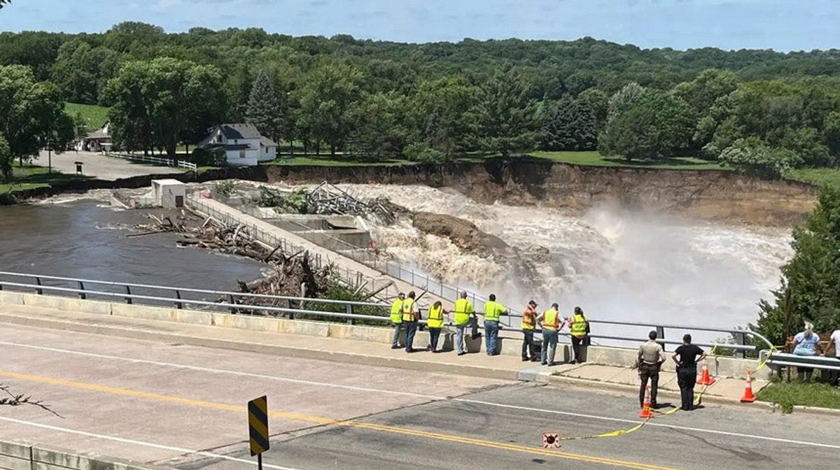 Flooding pushes Blue Earth County dam to 'imminent failure condition'