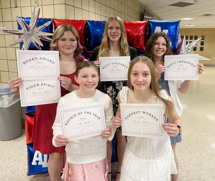 A.L. girls’ swim team awards given out at end-of-season banquet