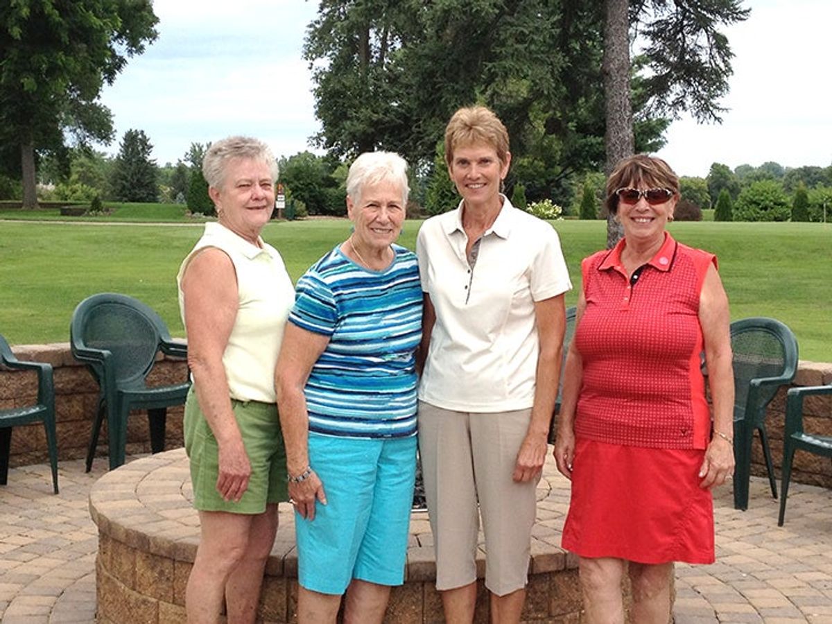 Golfing in memory of Virginia Hanson