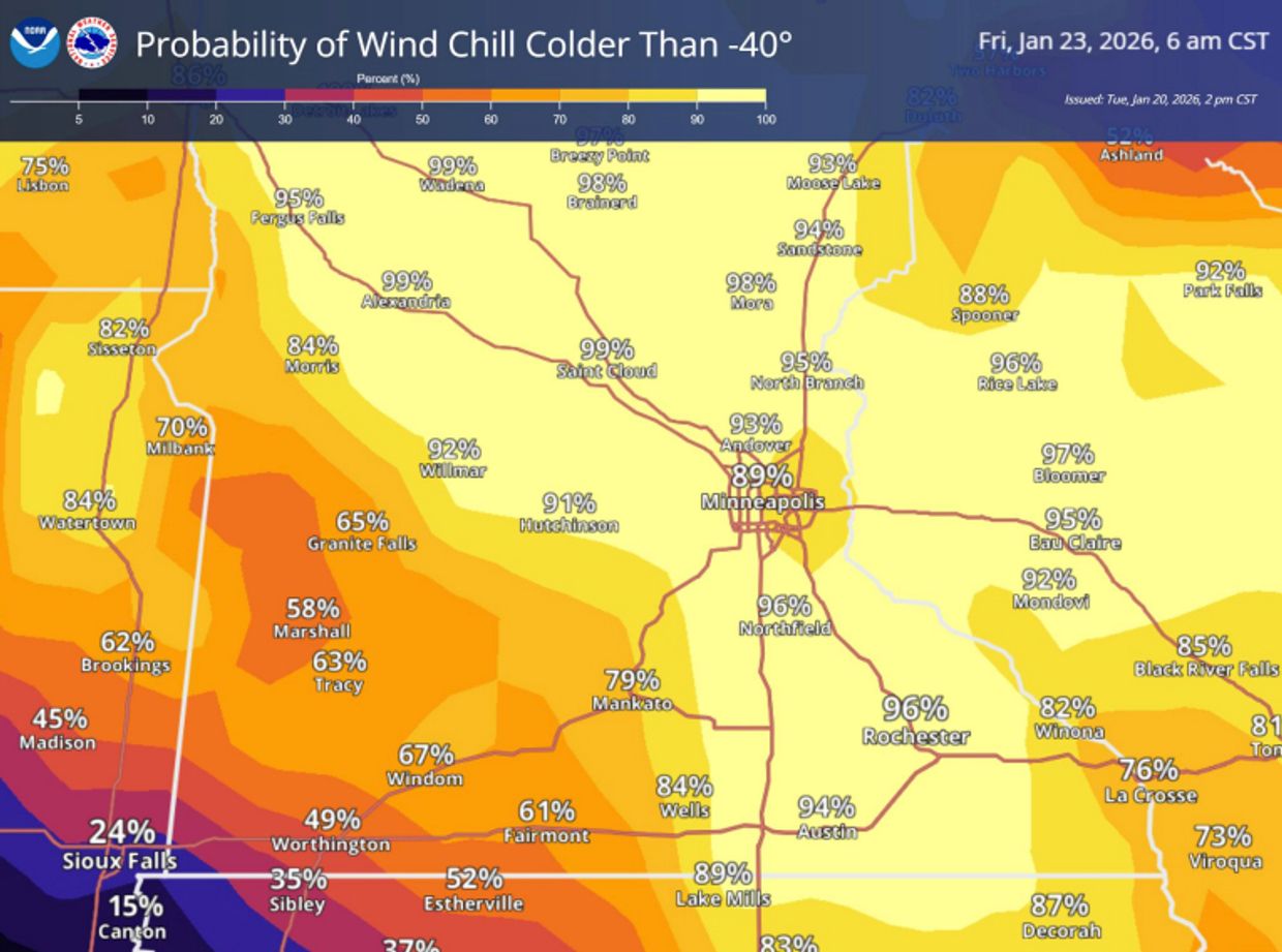 Dangerous cold moving in Thursday night