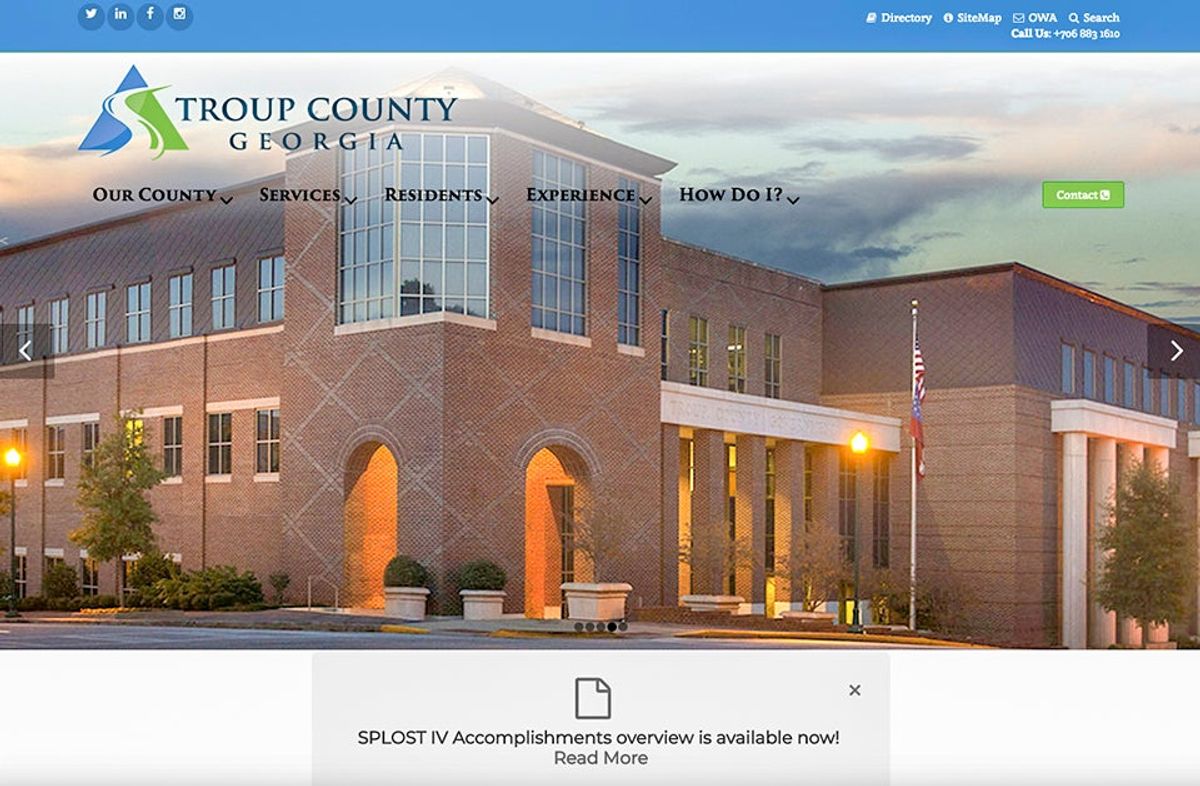 Troup County reveals new website