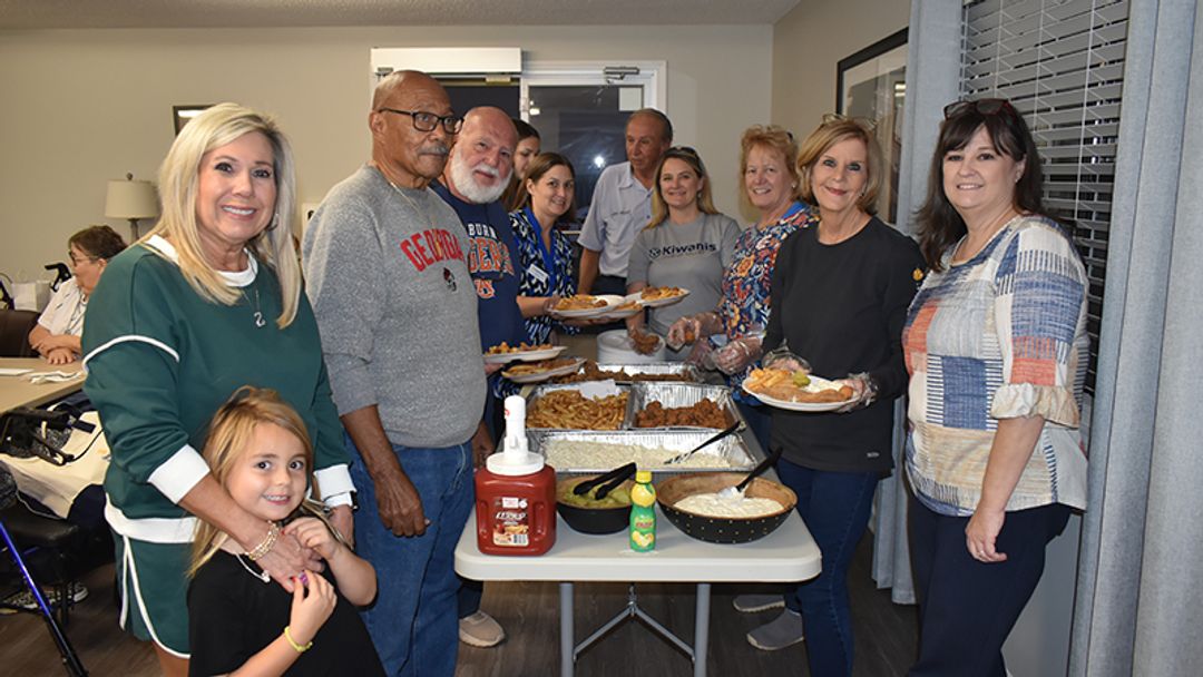 Sylvia Word Manor residents treated to fish fry