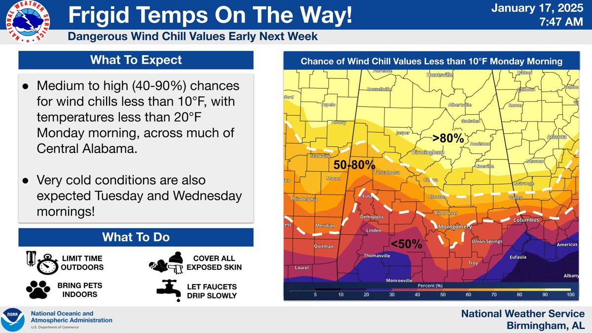 More cold weather to come: Chambers to get well below freezi...